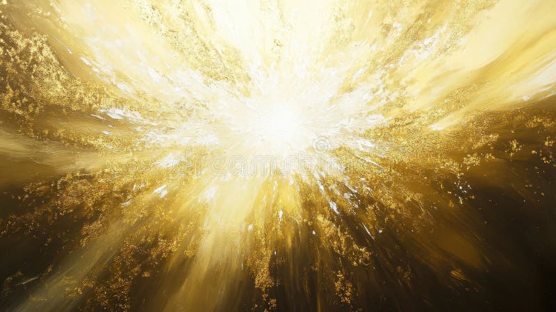 A Radiant Explosion of Golden Light, Symbolizing Energy and Vitality ...