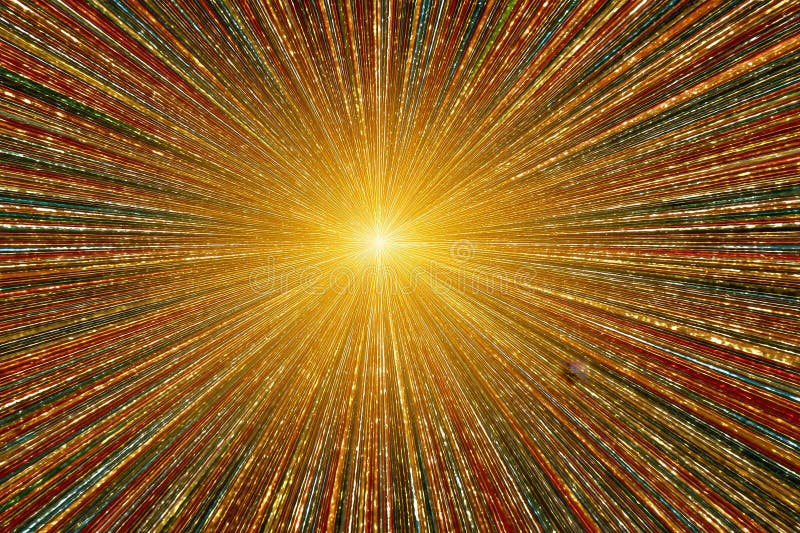 Radiant Explosion of Prismatic Beams in Geometric Patterns on Vibrant ...