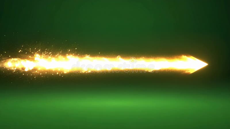 A Radiant Flash Racing Across the Screen with a Tail of Luminescence ...