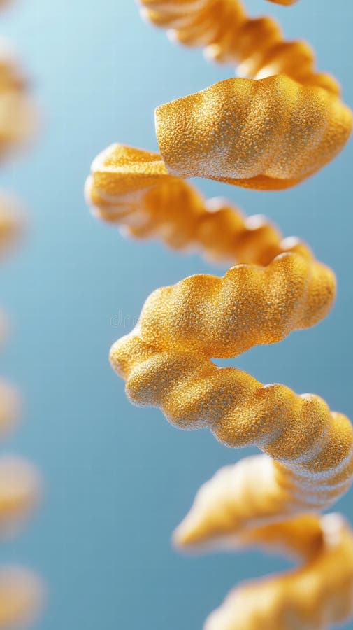 Radiant Floating Spirals in Vertical Alignment Evoking Energy and ...