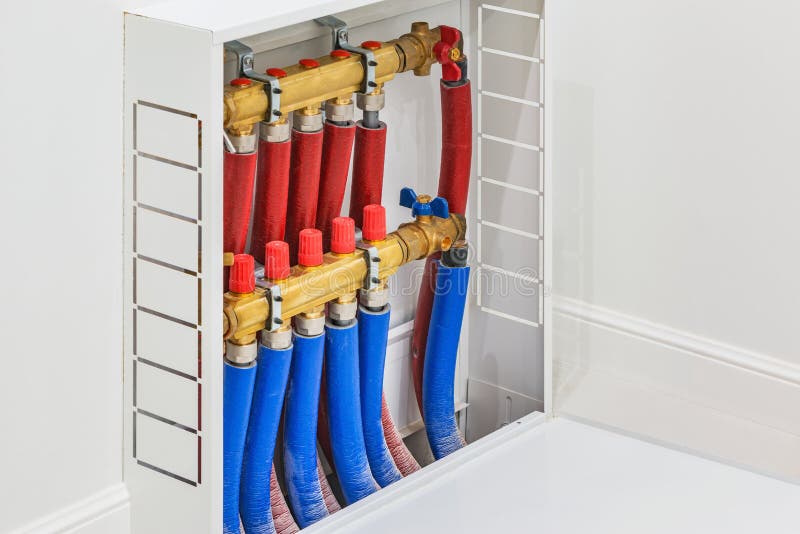 Radiant Floor Heating Installation. Stock Image - Image of improvement ...