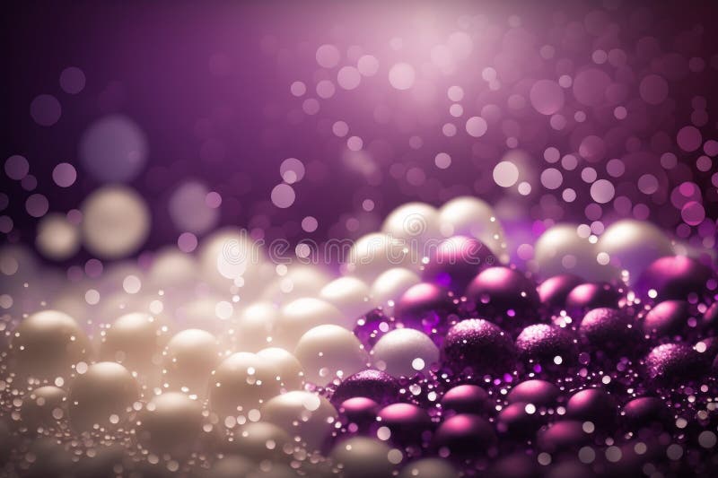 Glittering Pearl White and Deep Purple Background Stock Illustration ...