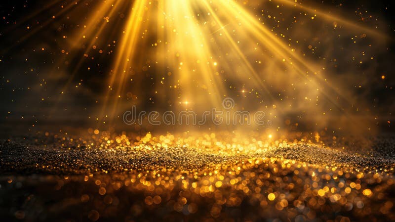 Radiant Geometry: a Stunning Display of Golden Light Rays and Shapes ...