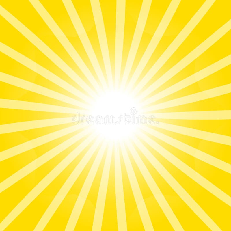 Radiant Glare from the Sun on a Clear Summer Day Stock Illustration ...