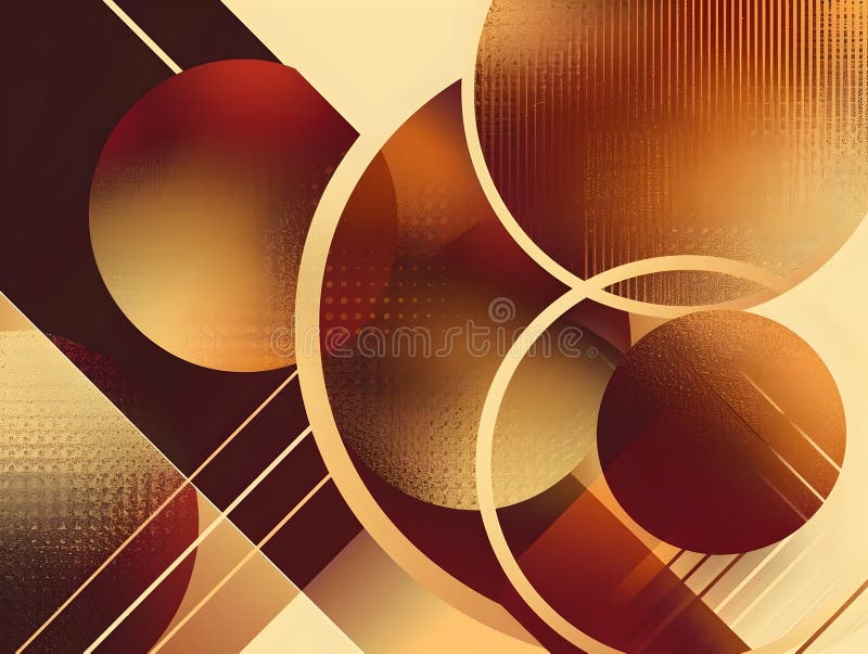 Radiant Gold Gradient Backdrop with Bold Geometric Compositions and ...