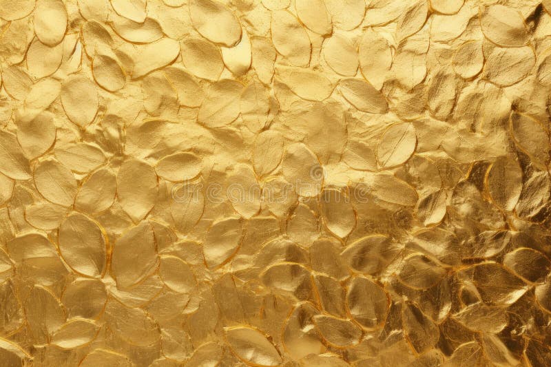 Radiant Gold Leaf Structure Background. Generate Ai Stock Illustration ...