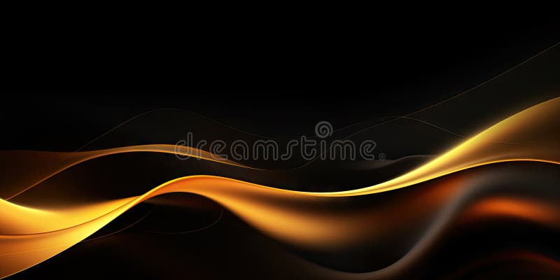 Radiant Gold Waves Cascade Diagonally. Created with AI Stock ...