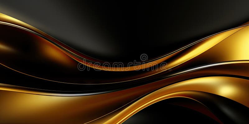 Radiant Gold Waves Cascade Diagonally. Created with AI Stock ...
