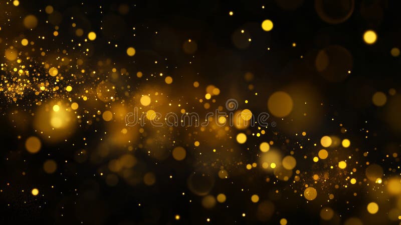 Radiant Golden Light Bursts Dark Night Sky Stock Photos - Free ...
