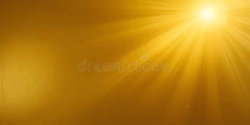 Radiant Golden Light Rays on Smooth Warm Gradient Background Stock ...