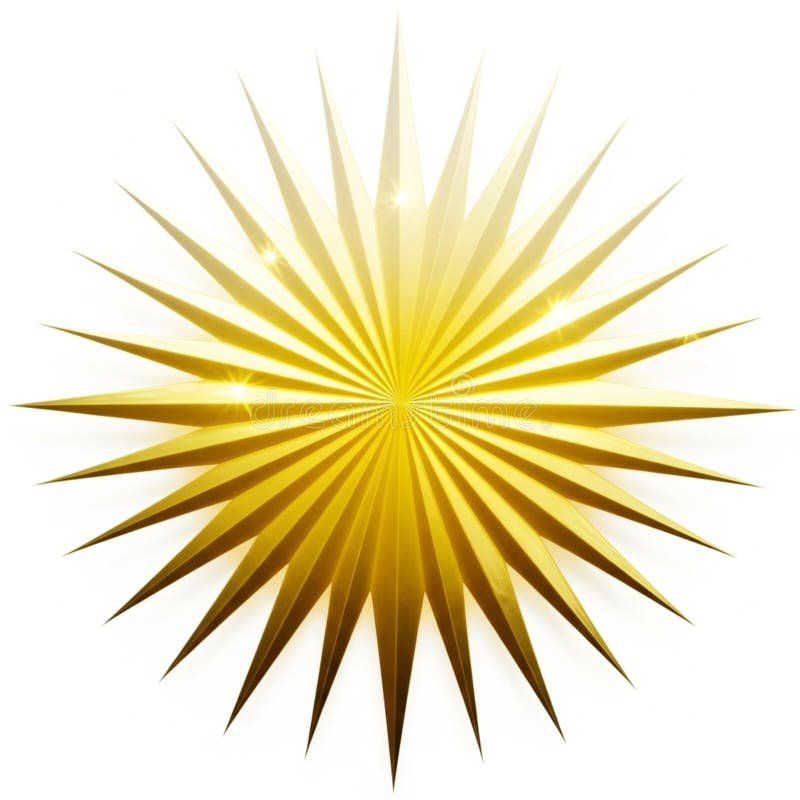 Geometric Starburst Design Isolated White Background Stock Photos ...