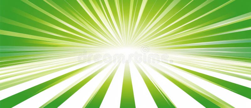 A Radiant Green Sunburst Background with Flares and a Clear Space for ...