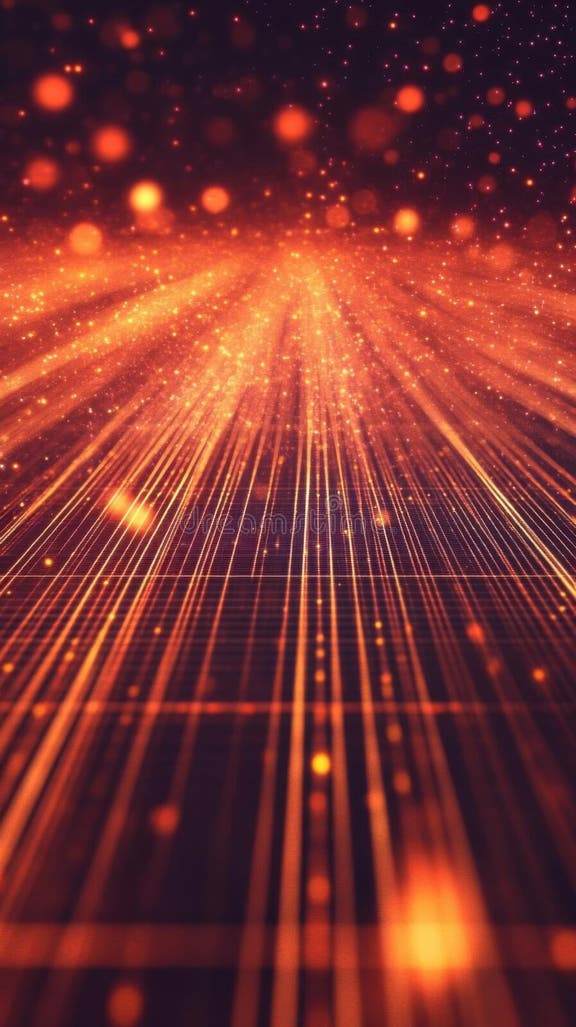 Radiant Grid, Abstract Light Burst Stock Illustration - Illustration of ...