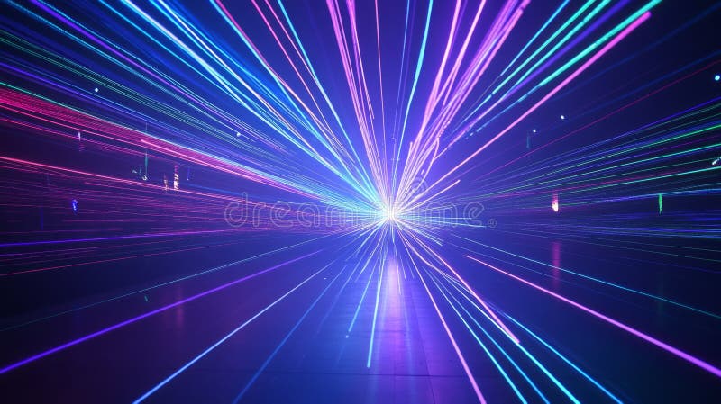 Radiant Laser Beams Creating Dynamic Visual Effects Stock Image - Image ...