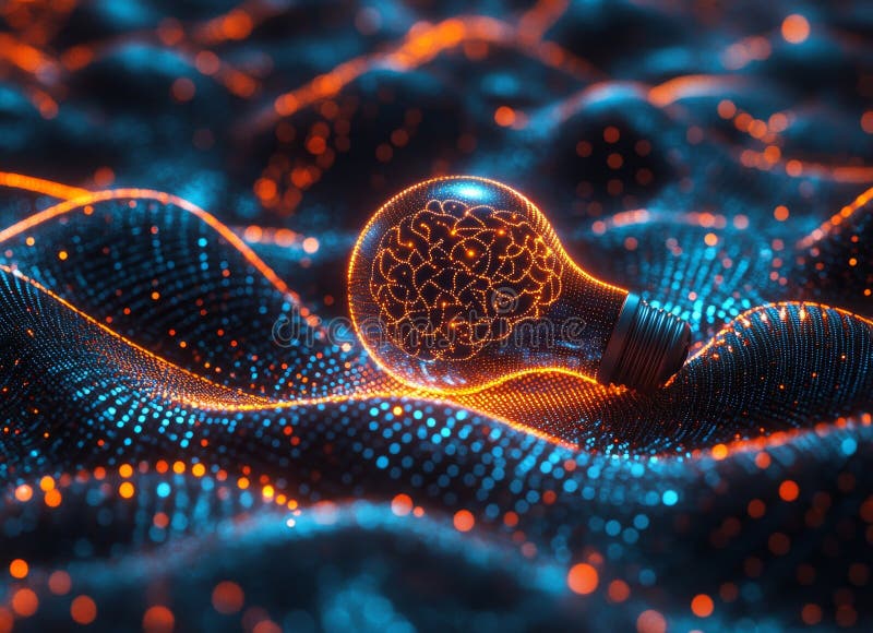 A Radiant Light Bulb Containing Dynamic, Linked Nodes Embodies ...