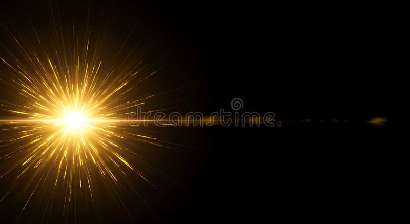 Golden Light Burst stock illustration. Illustration of outward - 378491717