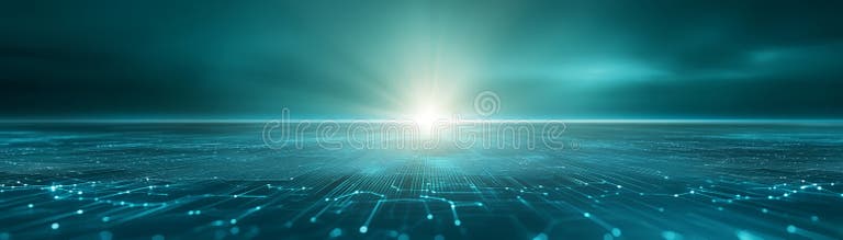 Radiant Light Piercing through Deep Blue Background, Captivating Visual ...