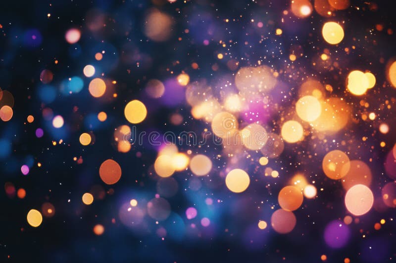 Radiant Light Source Emitting Colorful Streaks and Bokeh Effects ...