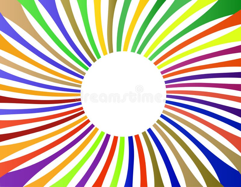 Colorful Radiant Line Design Stock Illustration - Illustration of ...