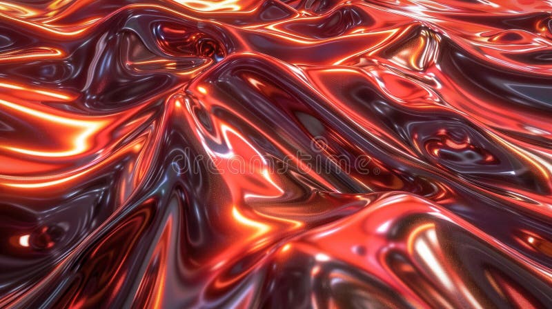 Radiant Liquid Streams - Dynamic Illustration on Dark Background Stock ...
