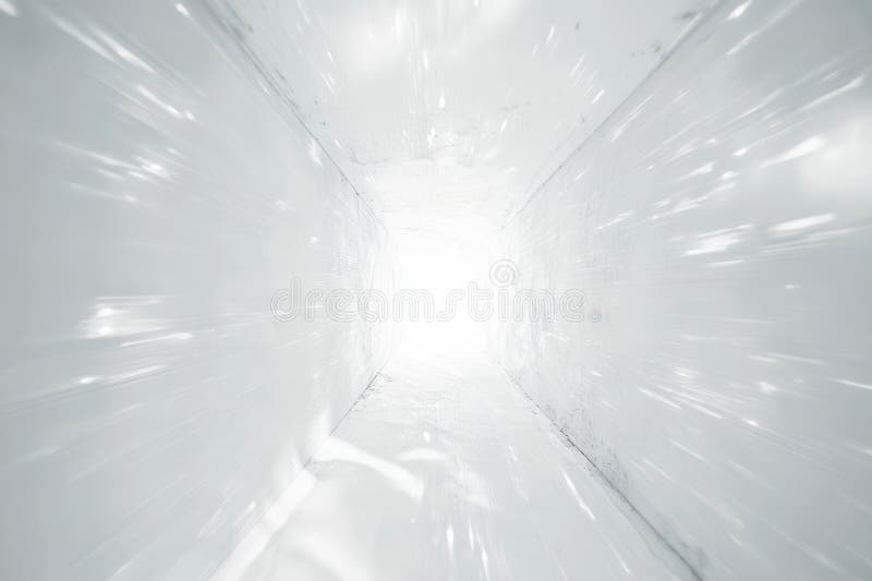 Radiant Luminescence in a Bright Void with Ethereal White Background ...