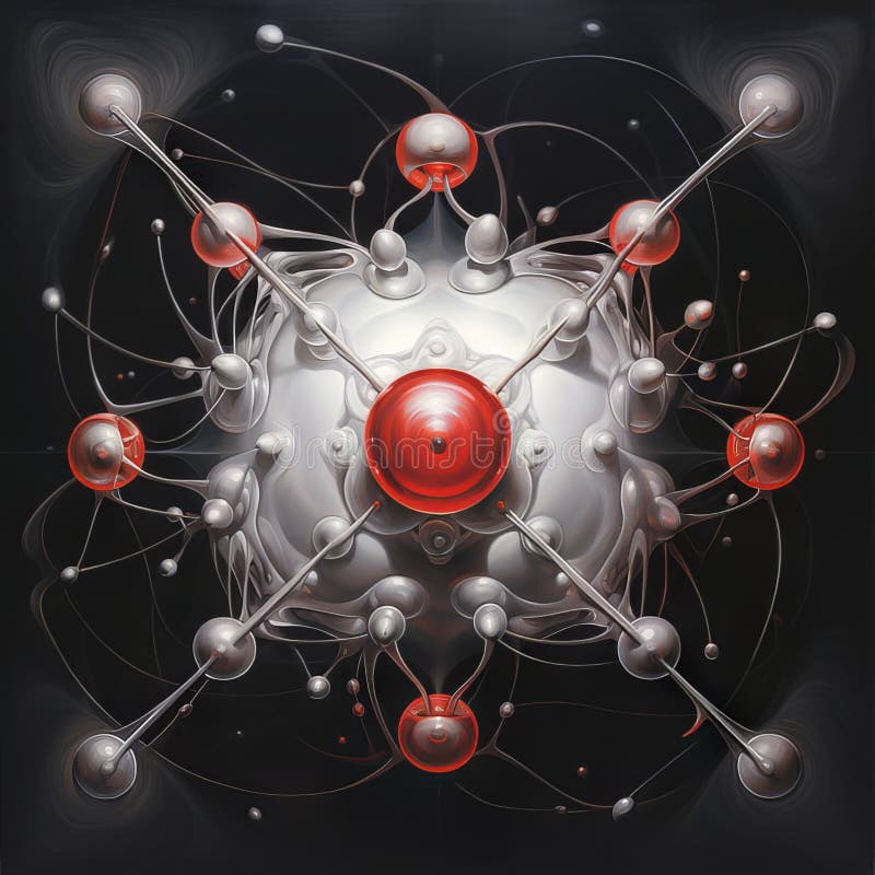 Radiant Nucleus: Intricate Illustration Unveiling the Secrets of ...