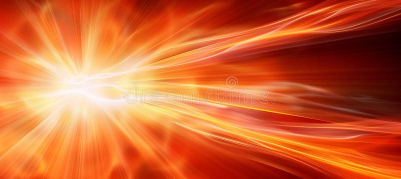 Radiant Orange Light Burst Abstract Rays on Dark Background with Peach ...
