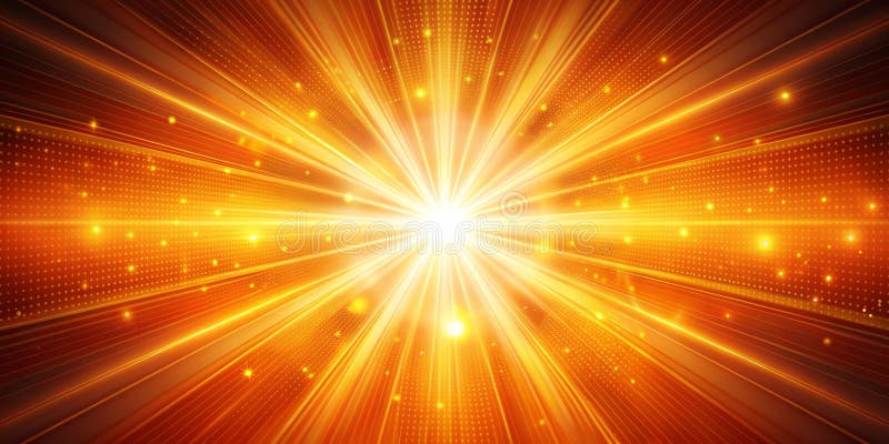 Radiant Orange Light Burst with Dynamic Tech Inspired Patterns and ...