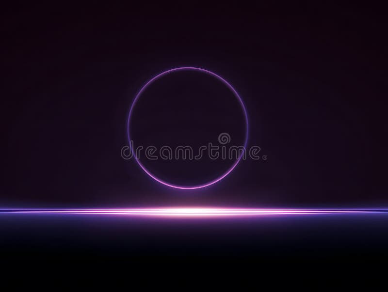 Radiant Orb Glow on Deep Violet Gradient, Lower Third Perfect for Logo ...