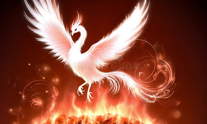 Radiant Phoenix Rising from Embers Stock Footage - Video of resilient ...