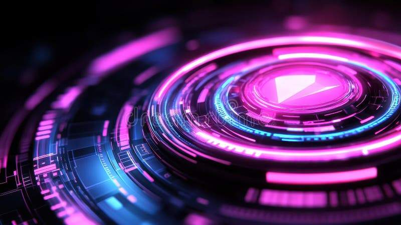 Radiant Pink Glow, Captivating Light Display Against Dark Backdrop Pink ...