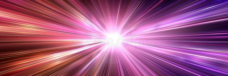 Radiant Pink Light Burst Abstract Rays on Dark Pink with Lavender and ...