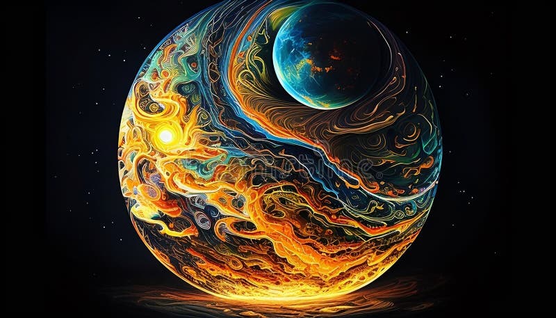 Radiant Planet - a Mesmerizing AI Generated Artwork, Made with ...