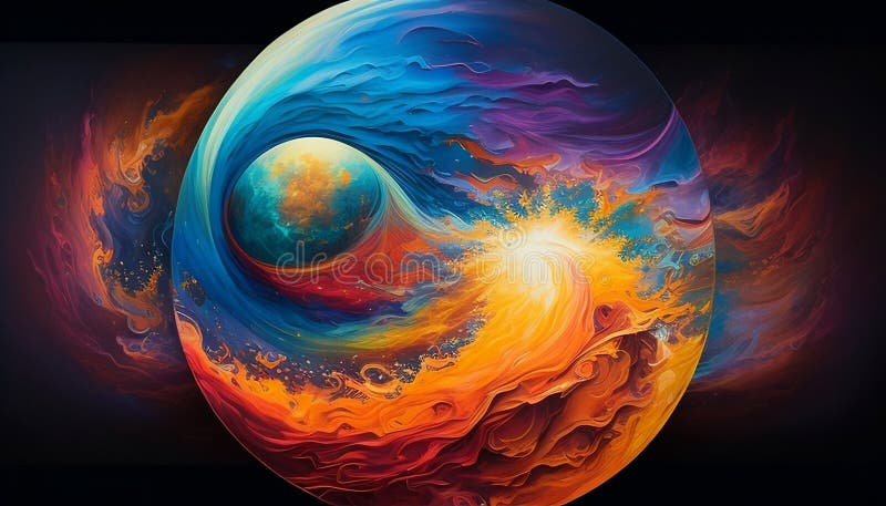 Radiant Planet - a Mesmerizing and Captivating Artwork, Made with ...