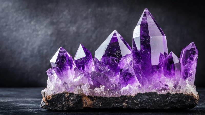 Radiant Purple Crystals Provide a Luxurious Setting for these Gemstones ...