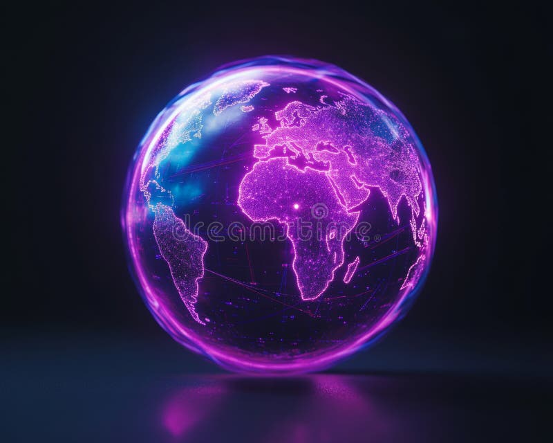 A Radiant Purple Orb Symbolizing Global Connectivity and the Latest ...