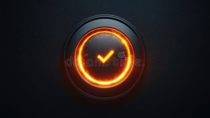 Radiant Push-Button with Glowing ?Start? Symbol - Illustration of an ...