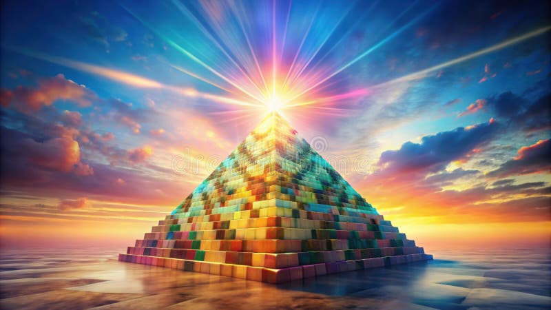 Radiant Pyramid at Sunset a Multifaceted Symbol of Progress and ...