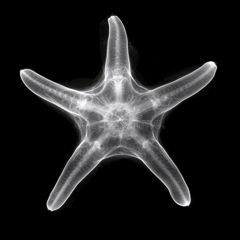 Radiant X-ray of a Starfish Stock Illustration - Illustration of ...