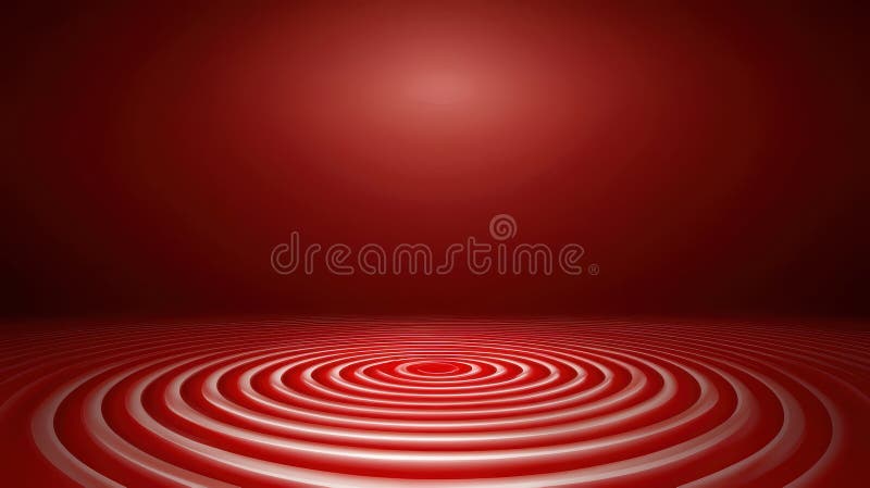 Radiant Red Background with Glowing Circles and Dynamic Lighting ...