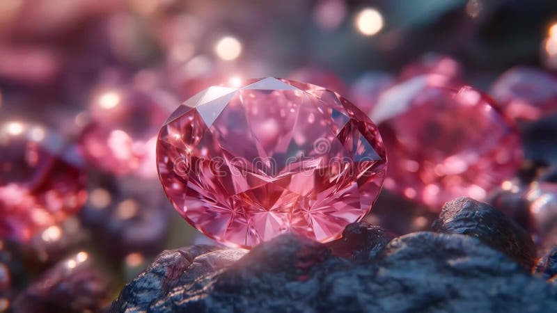 Radiant Ruby Gemstone Sparkle and Elegance Stock Footage - Video of ...