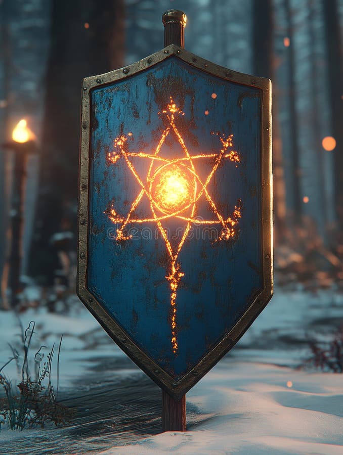 A Radiant Shield Icon with an Atomic Symbol, Signifying Security and ...