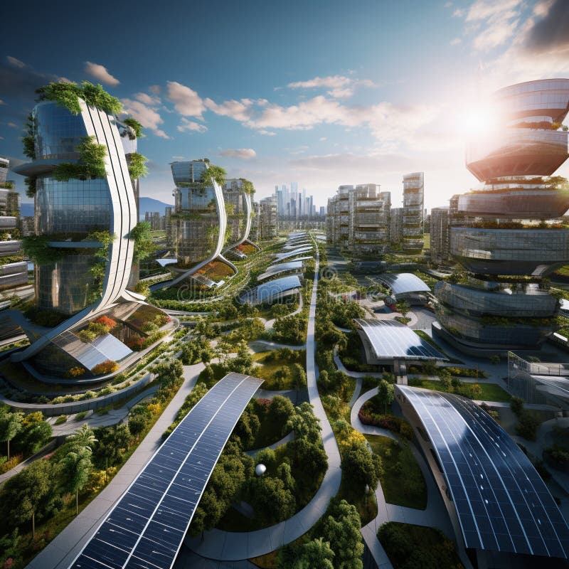 Radiant Solutions: Solar Panels for a Better Planet Stock Image - Image ...