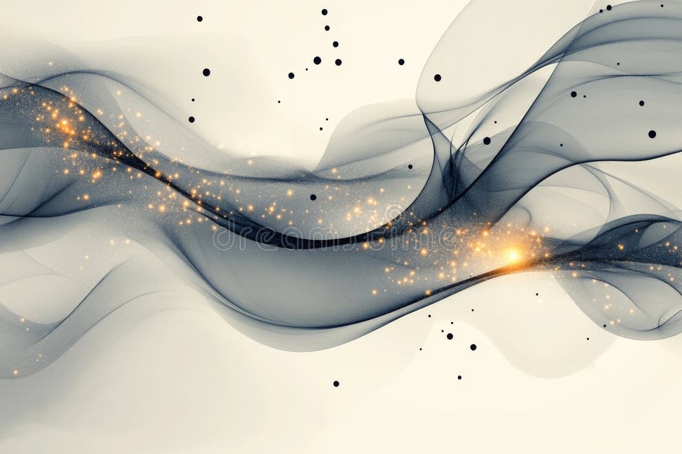 A Radiant Space in a Black Wave, Highlighted Against a White Backdrop ...