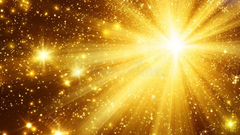 Radiant Star Explosion Illustration with Luminous Particles and Lines ...