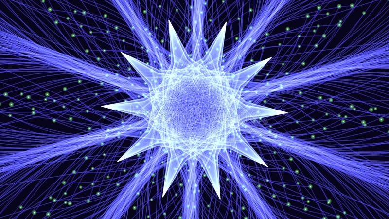 Radiant Star Stunning Light Lines Form a Glowing Center Stock Footage ...