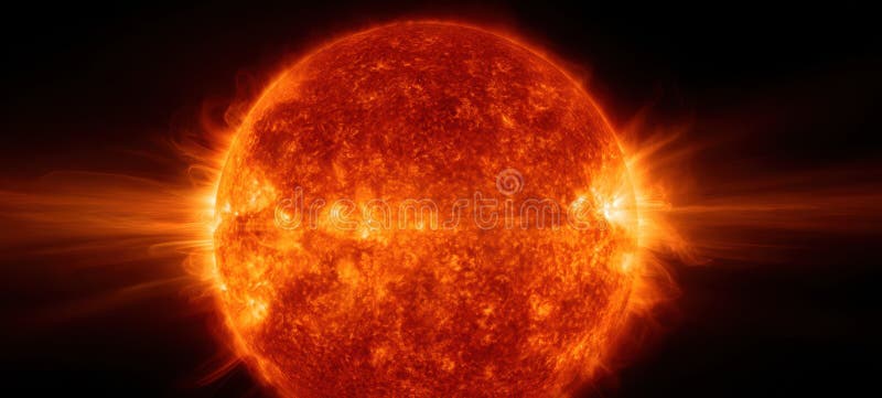 The Radiant Sun Emitting Powerful Energy and Light from Its Surface AI ...