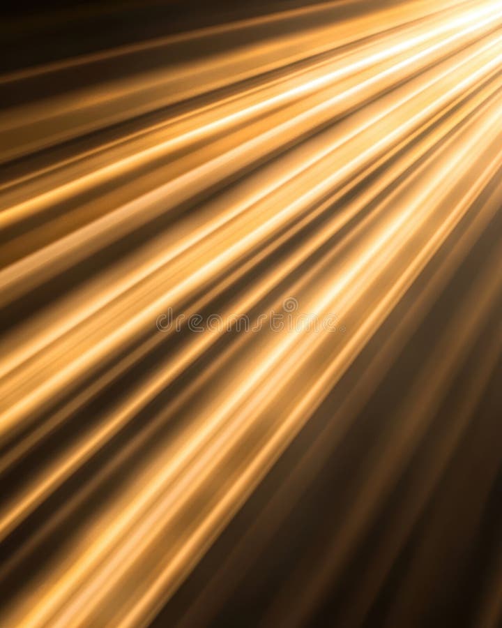 Radiant Sun Rays Creating a Dazzling Light Overlay in Darkness Stock ...
