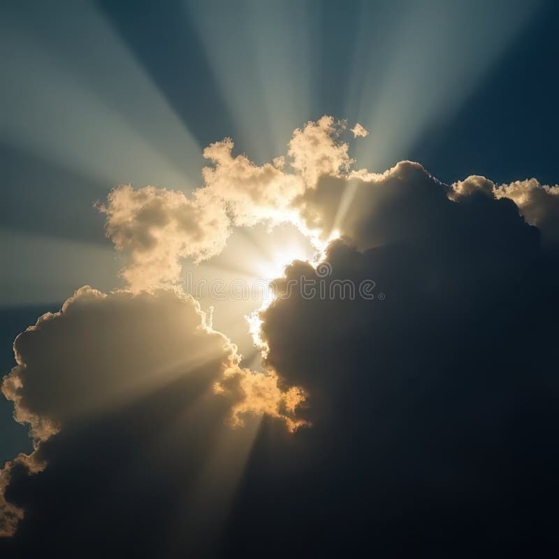 Radiant Sunbeams stock illustration. Illustration of illumination ...