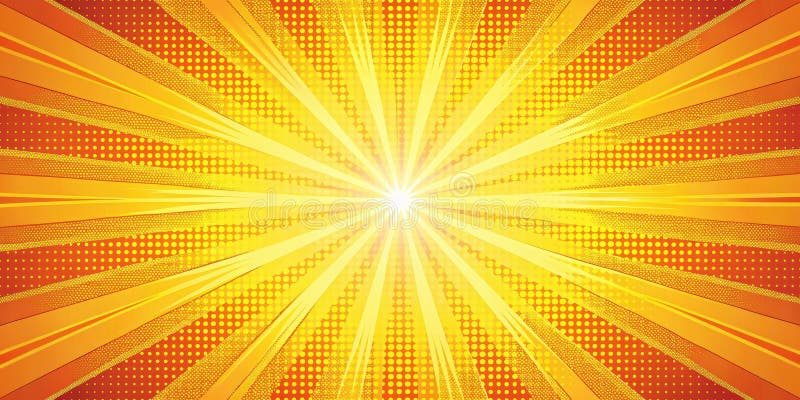 Radiant Sunburst Design a Vibrant Yellow and Orange Background with ...